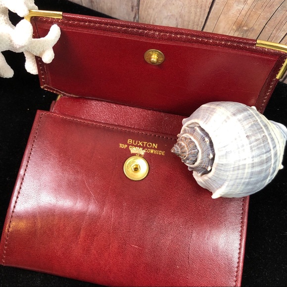Buxton | Bags | Buxton Vintage Wallet With Kiss Clasp Coin Purse | Poshmark